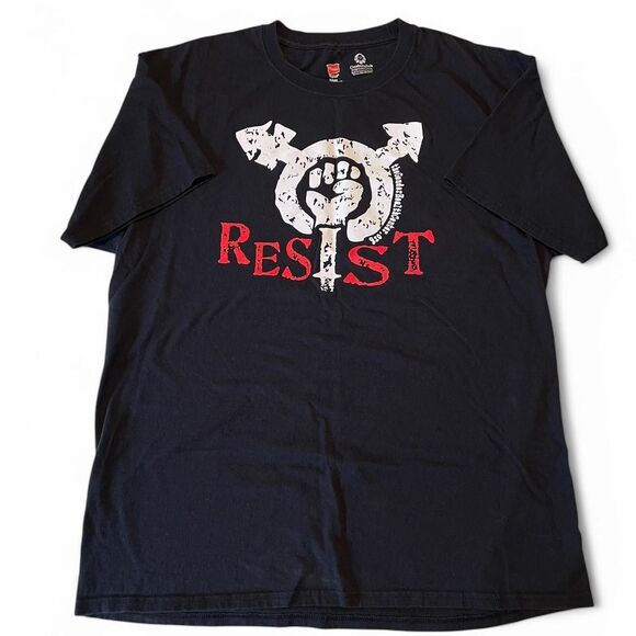 Shirts | Resist Oppression Mens Black Tshirt | Poshmark